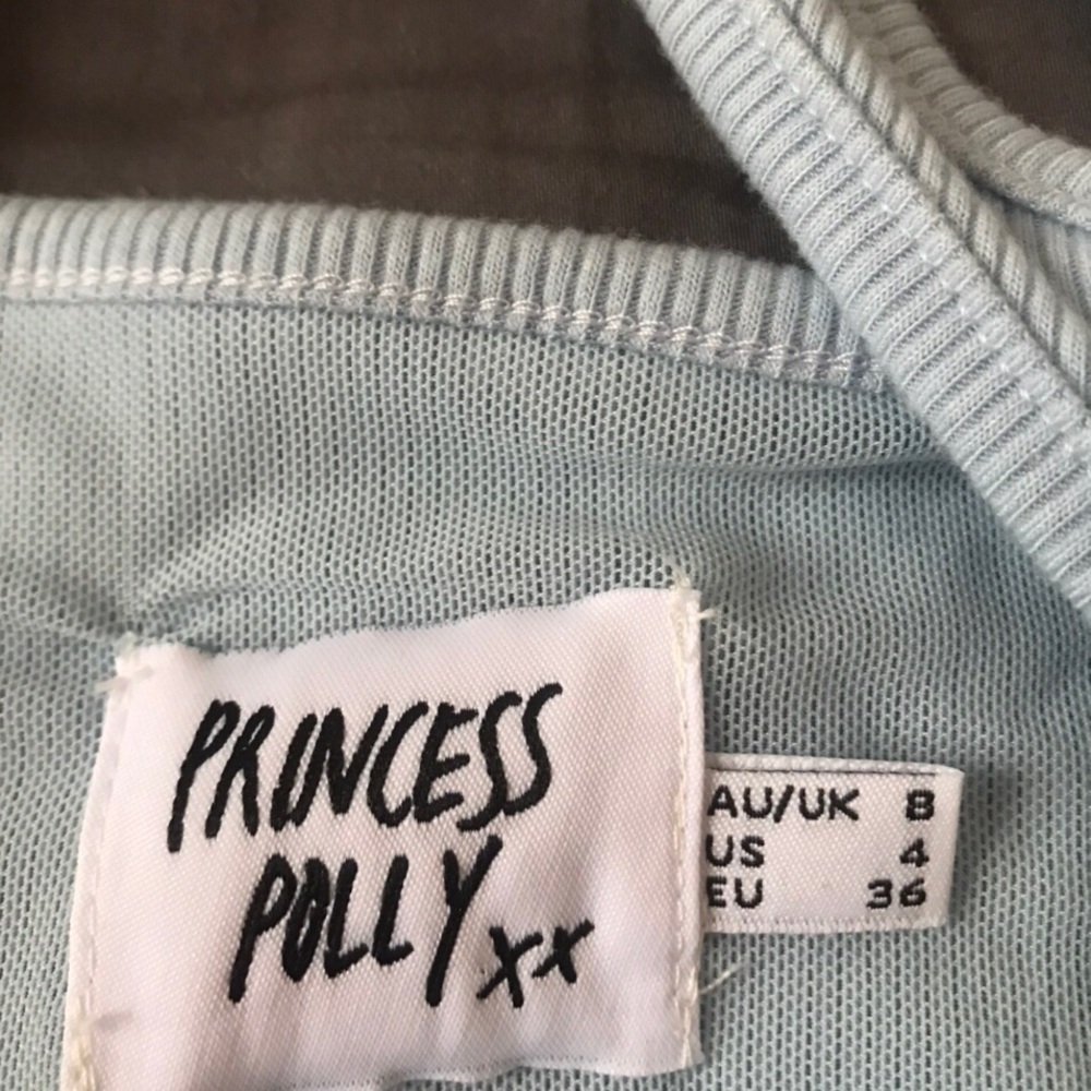 Princess Poly Tiffany Blue Crop Top - Gem